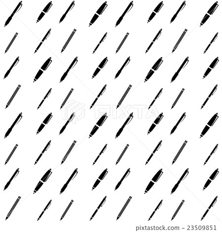 Seamless Pen Pattern. - Stock Illustration [23509851] - PIXTA