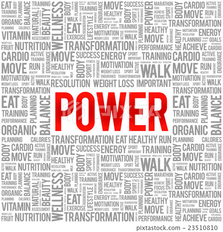 POWER word cloud background - Stock Illustration [23510810] - PIXTA