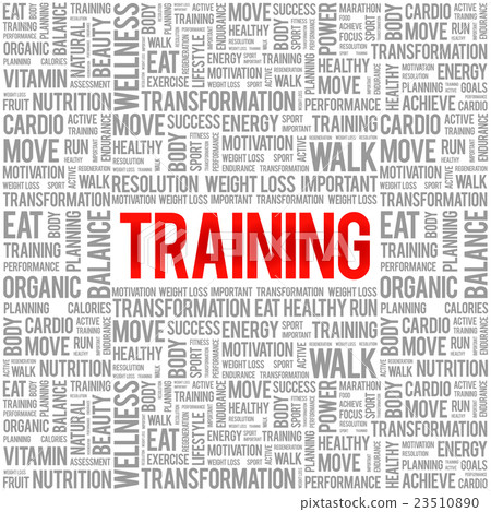 TRAINING word cloud background - Stock Illustration [23510890] - PIXTA