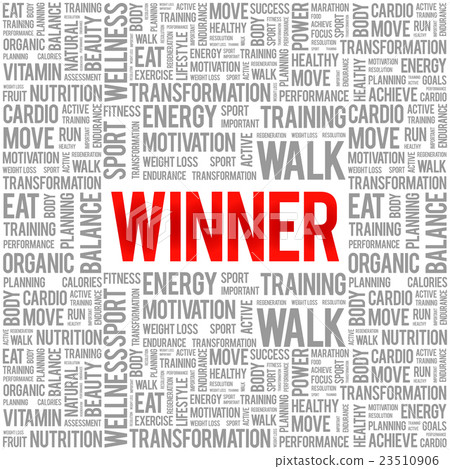 Winner word cloud background - Stock Illustration [23510906] - PIXTA