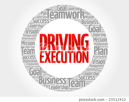 Driving Execution circle stamp word cloud - Stock Illustration ...