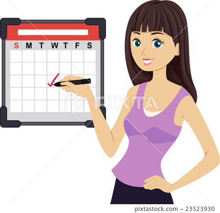 Teen Girl Workout Calendar - Stock Illustration [23523930] - PIXTA