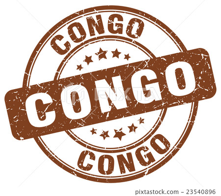 Congo brown grunge round vintage rubber stamp-插圖素材 [23540896] - PIXTA圖庫