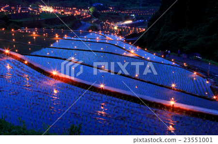 Rice terrace fire festival - Stock Photo [23551001] - PIXTA