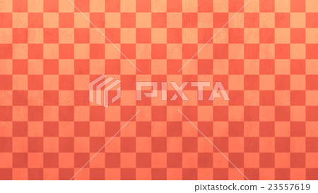 Checker pattern _ red _ orange - Stock Illustration [23557619] - PIXTA