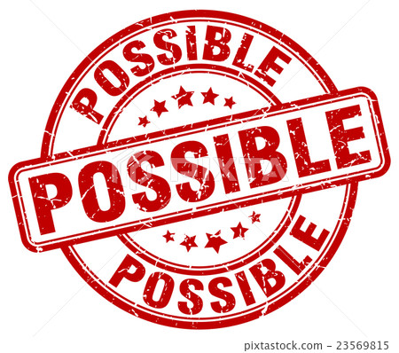 possible red grunge round vintage rubber stamp - Stock Illustration ...