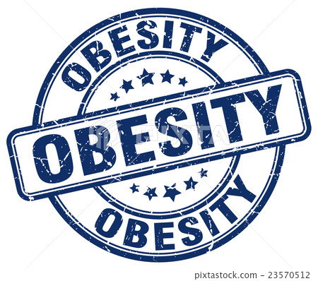 obesity blue grunge round vintage rubber stamp - Stock Illustration ...