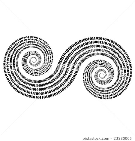 Binary Code Background. Decryption and Encoding - Stock Illustration ...