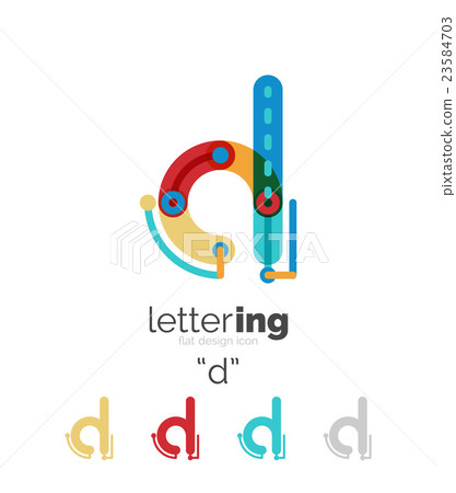 Letter logo line concept - Stock Illustration [23584703] - PIXTA