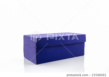 Blue shoe box with clipping path. - Stock Photo [23586081] - PIXTA