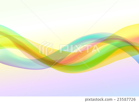 Wave background - rainbow color - Stock Illustration [23587726] - PIXTA