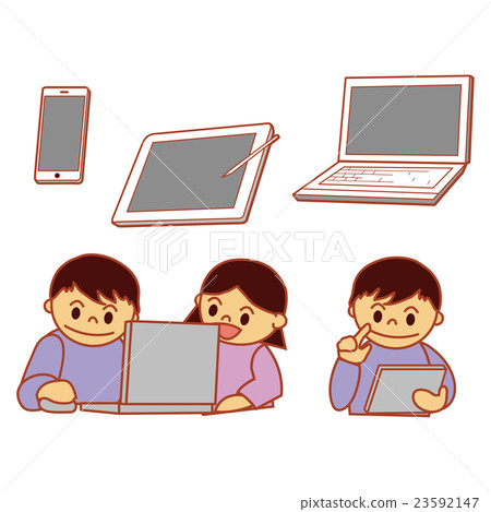 Child ICT equipment - Stock Illustration [23592147] - PIXTA