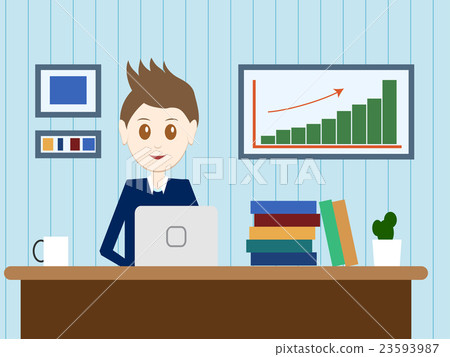 Flat design modern lifestyle concept of handsome m - Stock Illustration ...