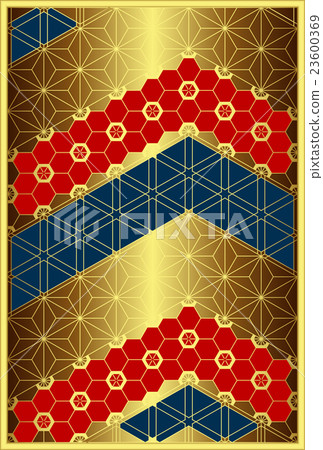 Japanese-style background brickworking vertical - Stock Illustration ...