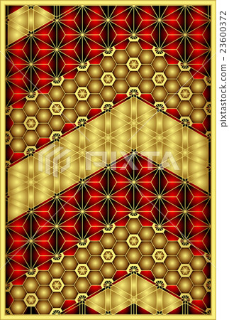 Japanese-style background brickworking vertical - Stock Illustration ...