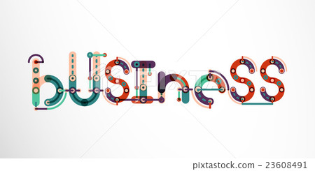 Business word lettering - Stock Illustration [23608491] - PIXTA