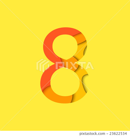 Number eight design template element. - Stock Illustration [23622534 ...