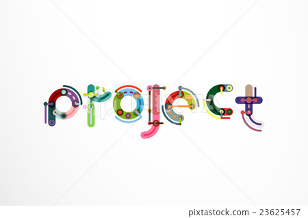 Project word letter banner - Stock Illustration [23625457] - PIXTA