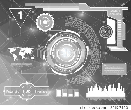 Abstract future, concept vector futuristic blue - Stock Illustration ...