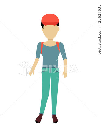 Woman Character Template Vector Illustration. - Stock Illustration ...
