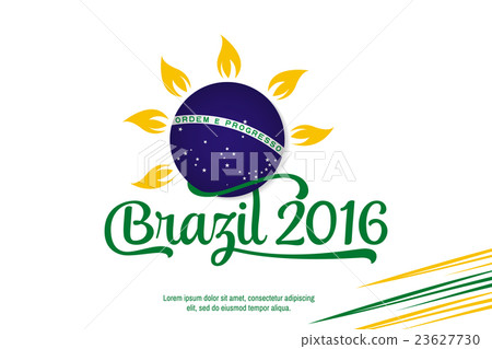 Brazil logo on the white background. - Stock Illustration [23627730 ...
