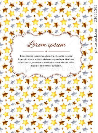 Card background with many stars and text - Stock Illustration [23631592 ...