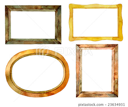 Watercolor illustration frame frame set - Stock Illustration [23634931 ...