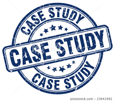 case study blue grunge round vintage rubber stamp - Stock Illustration ...