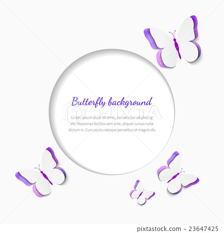 Vector frame for text with paper cut out - Stock Illustration [23647425 ...