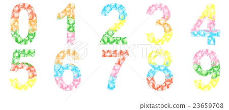 3 color number - Stock Illustration [23659708] - PIXTA