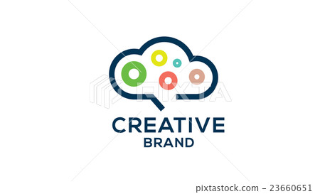 Creative thinking vector logo template - Stock Illustration [23660651 ...