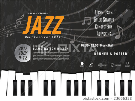 Keyboard, Musical instrument design poster vector. - Stock Illustration ...