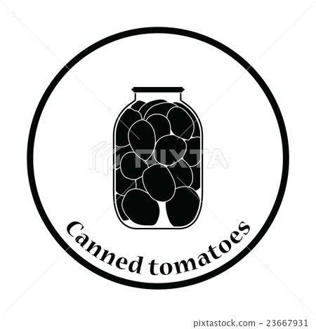 Canned tomatoes icon - Stock Illustration [23667931] - PIXTA