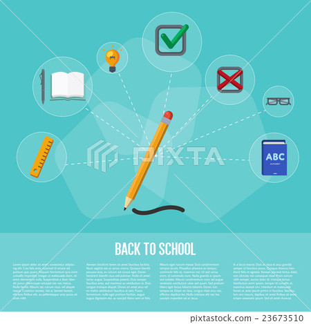 Back to school infographics concept - Stock Illustration [23673510] - PIXTA