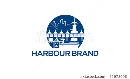 Harbor brand vector logo template-插圖素材 [23678698] - PIXTA圖庫