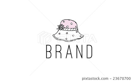 Fancy hat vector logo design-插圖素材 [23678700] - PIXTA圖庫