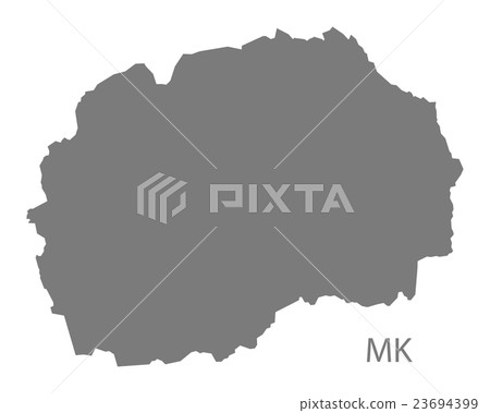 Macedonia Map grey - Stock Illustration [23694399] - PIXTA