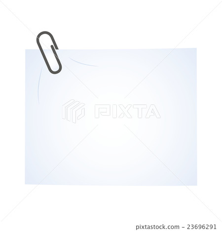 Memo paper and clip 06 - Stock Illustration [23696291] - PIXTA
