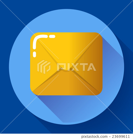 Small parcel package, letter or mail flat icon - Stock Illustration ...