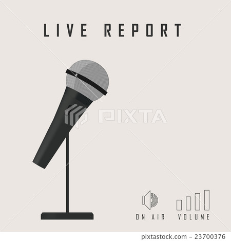 vector illustration of a live report - Stock Illustration [23700376 ...