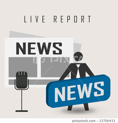 vector-drawing-emblem-press-conference - Stock Illustration [23700433 ...