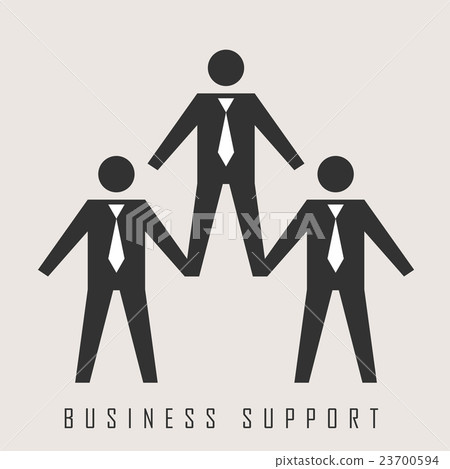 vector illustration - business support - Stock Illustration [23700594 ...