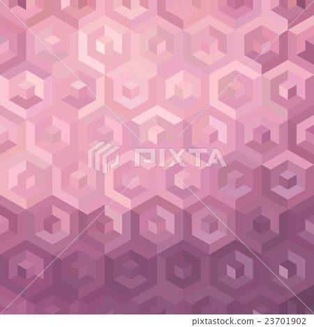Pink isometric background illustration - Stock Illustration [23701902 ...