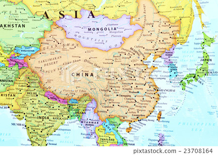 World map · China - Stock Photo [23708164] - PIXTA