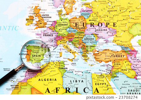World map · Spain - Stock Photo [23708274] - PIXTA