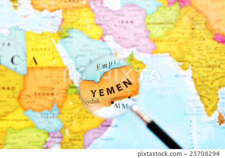 World map · Yemen - Stock Photo [23708294] - PIXTA