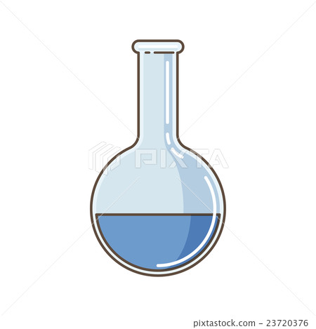 Round bottom flask 01 - Stock Illustration [23720376] - PIXTA