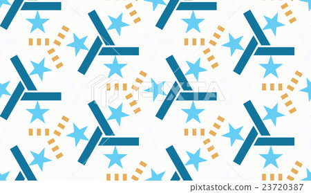 Seamless retro star pattern on white background - Stock Illustration ...