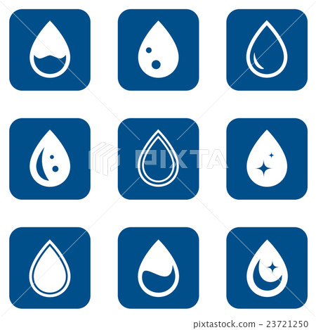 droplet icons set - Stock Illustration [23721250] - PIXTA