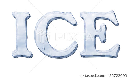 Ice letter _ICE - Stock Illustration [23722093] - PIXTA